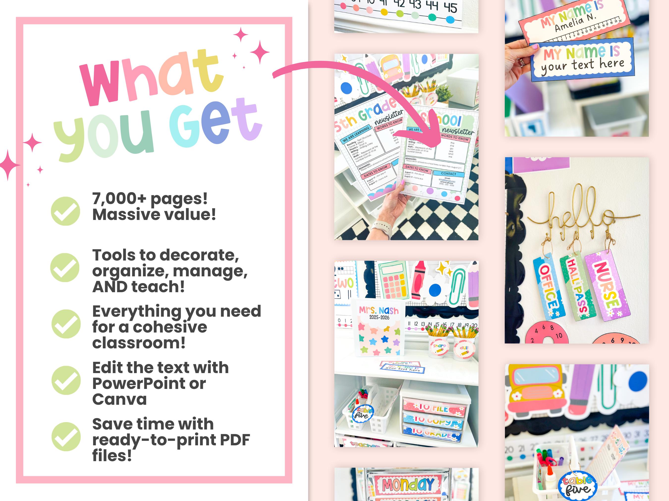 Classroom Decor Bundle | Classroom Decor Theme | Classroom Decor Ideas ...