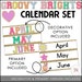 Groovy Classroom Decor | Calendar Set & 100 Days of School Chart - Etsy