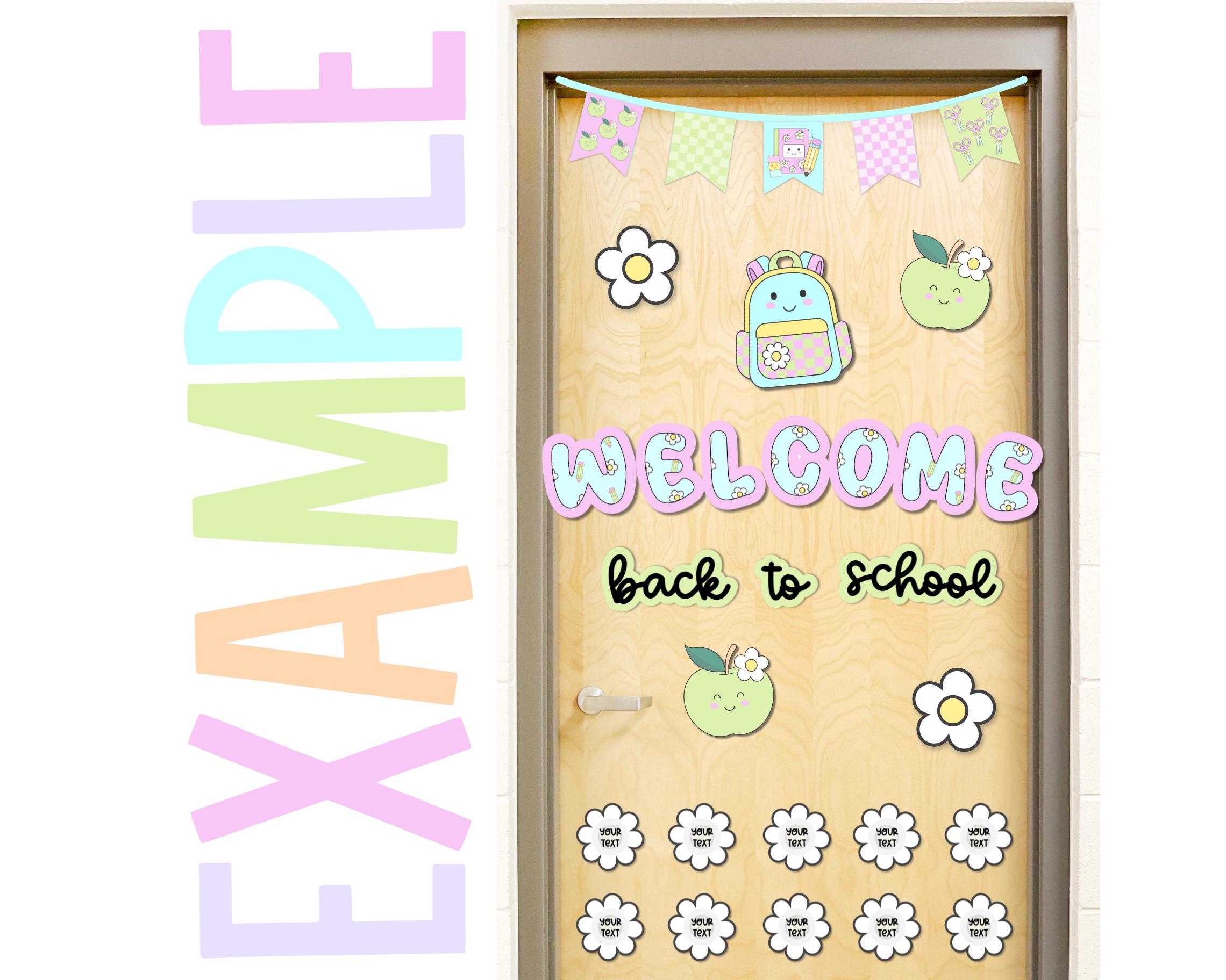 Welcome Back to School Door Decor | Classroom Door Decoration | August ...