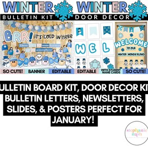 Winter Classroom Decor | Winter Door Decor | Winter Bulletin Board ...