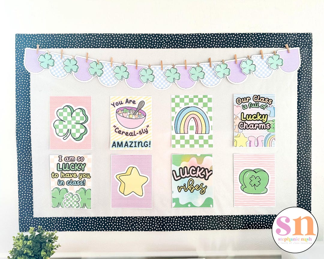 March Bulletin Board | Editable | St. Patrick's Day Bulletin Board ...