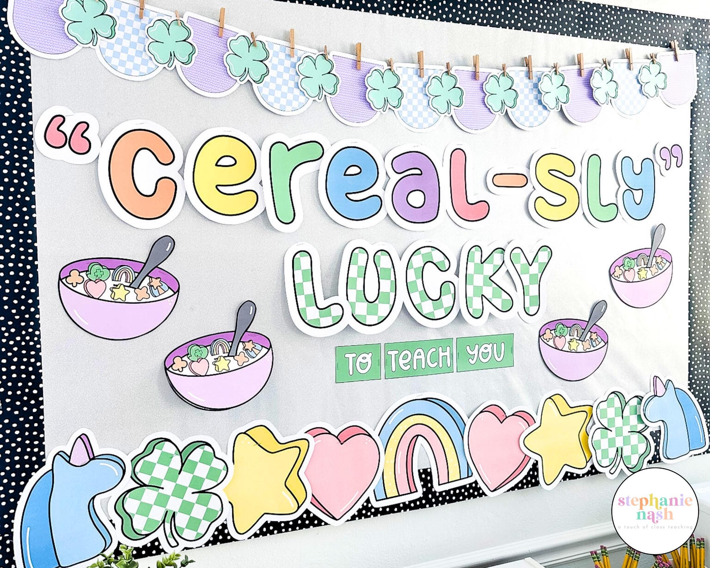 March Bulletin Boards | St. Patrick's Day Bulletin Board | Shamrock ...