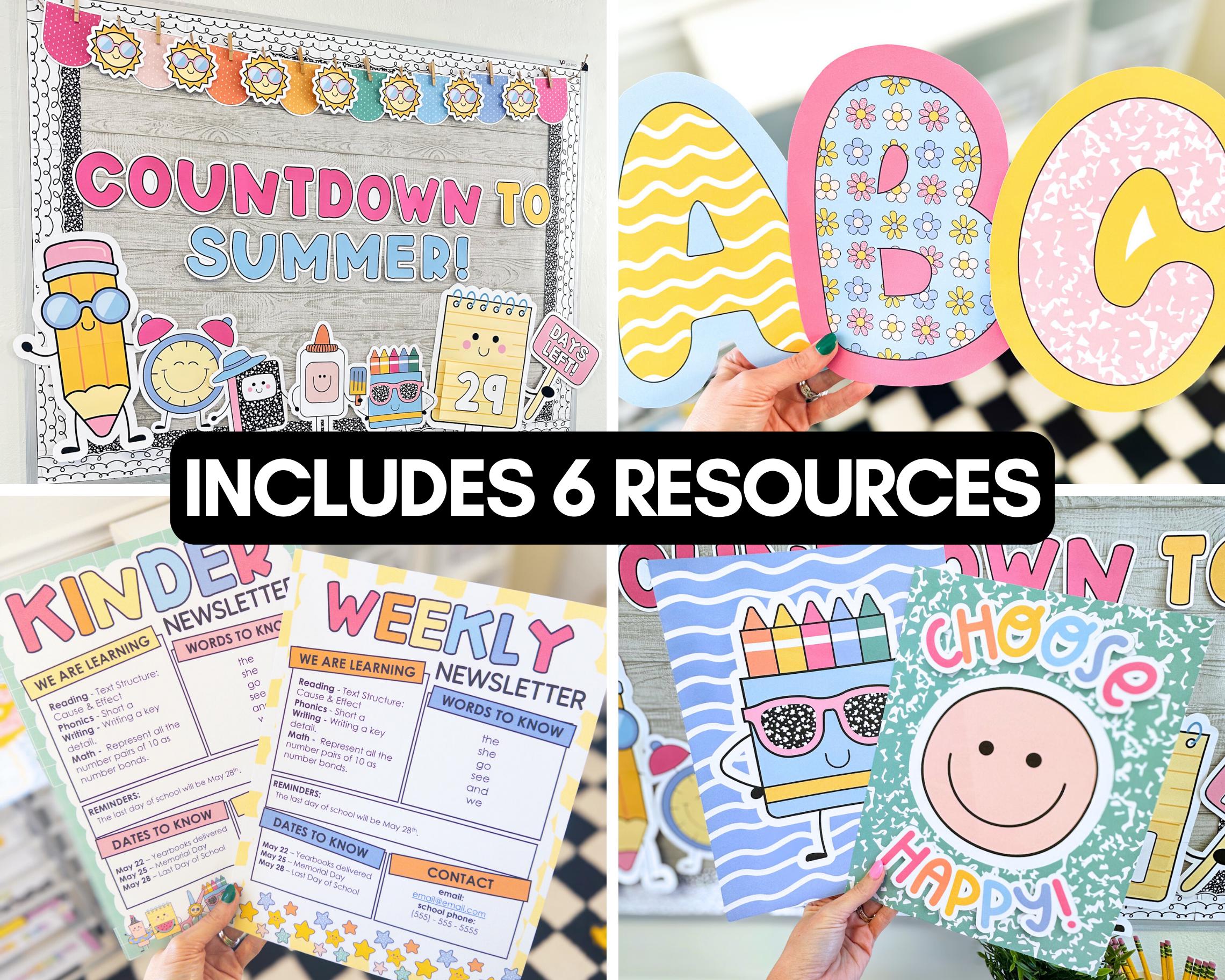 End of Year Classroom Decor Bundle | Summer Theme (digital File ...