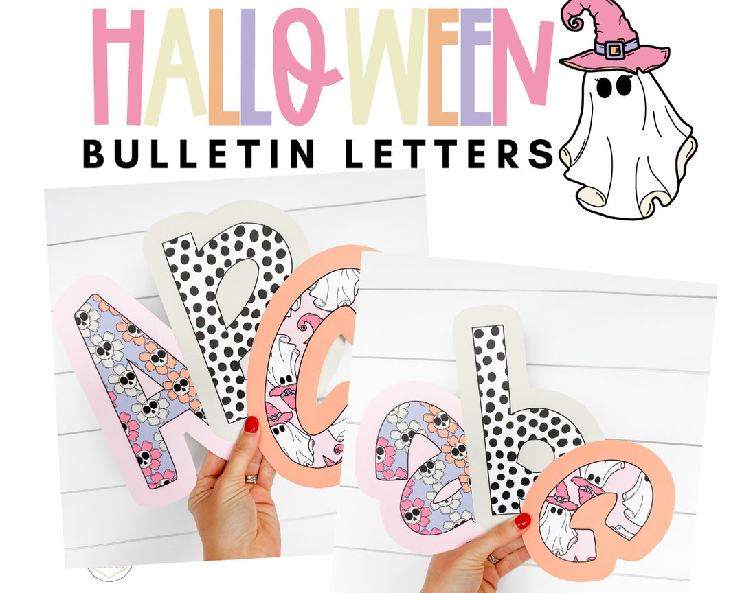 Bulletin Board Letters | Halloween Bulletin Board Letters - Etsy