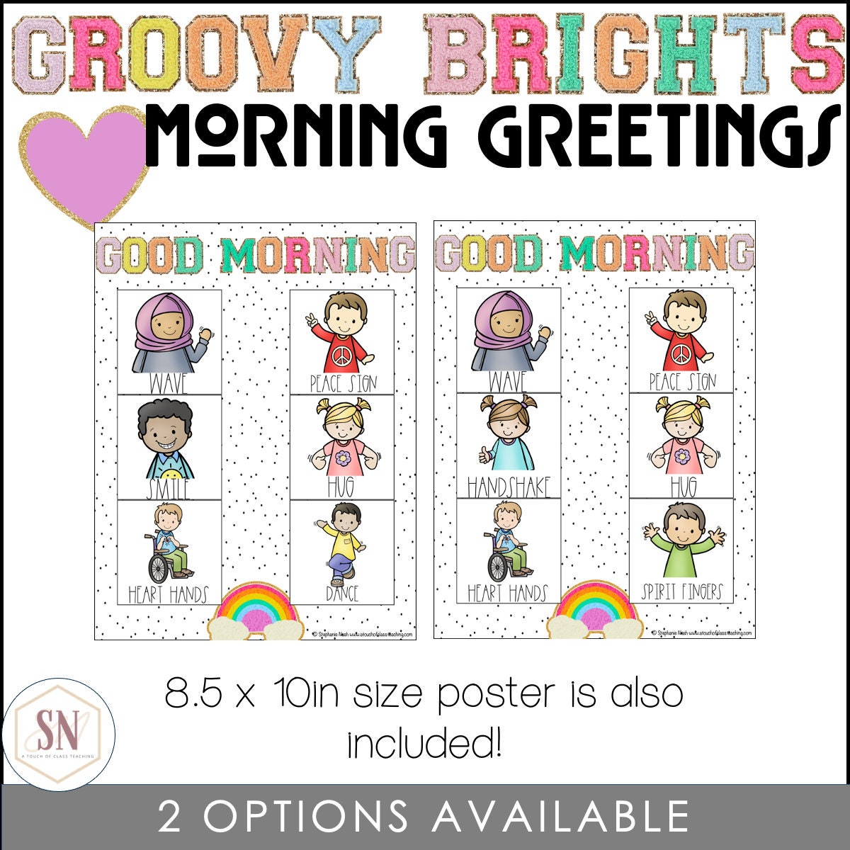Groovy Classroom Decor | Morning Greeting Posters - Etsy
