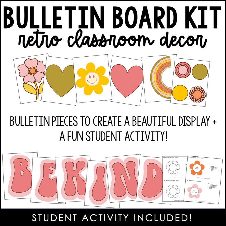 Retro Classroom Decor Bulletin Board Display - Etsy