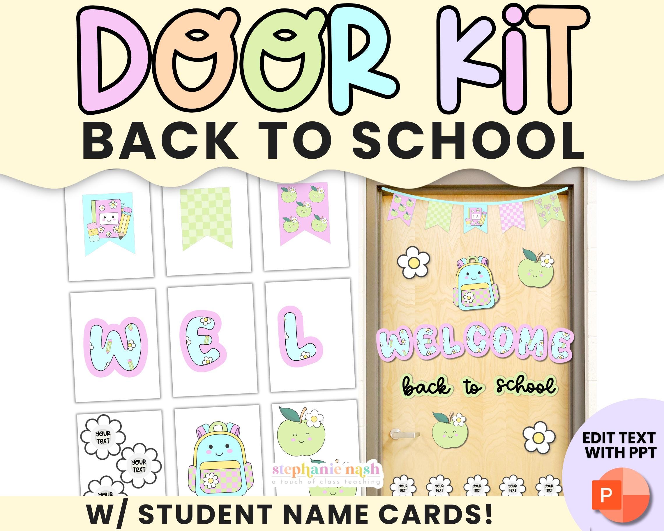 Welcome Back to School Door Decor | Classroom Door Decoration | August ...