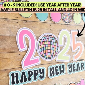 New Years Bulletin Board Kit | January Bulletin Board | New Year ...