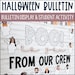 Halloween Bulletin Board Kit & Ghost Student Activity - Etsy