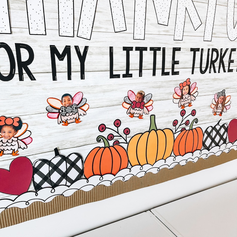 Thanksgiving Bulletin Board Kit & Student Activity - Etsy
