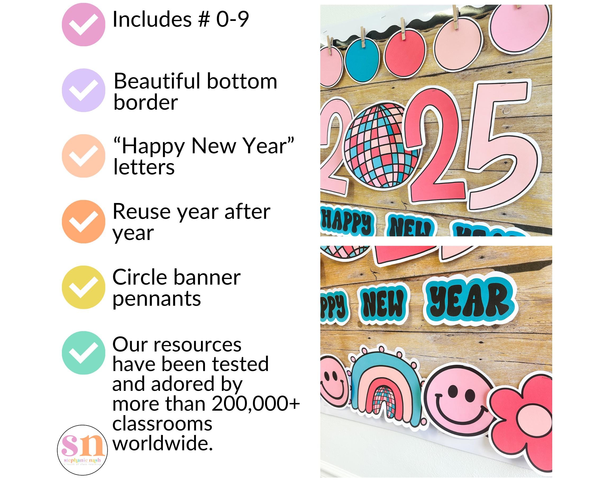 New Years Bulletin Board | January Bulletin Board | New Year Bulletin ...