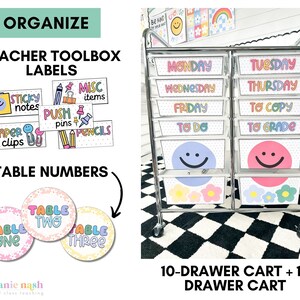 Bright Classroom Decor Bundle | Retro Classroom Decor | Groovy ...