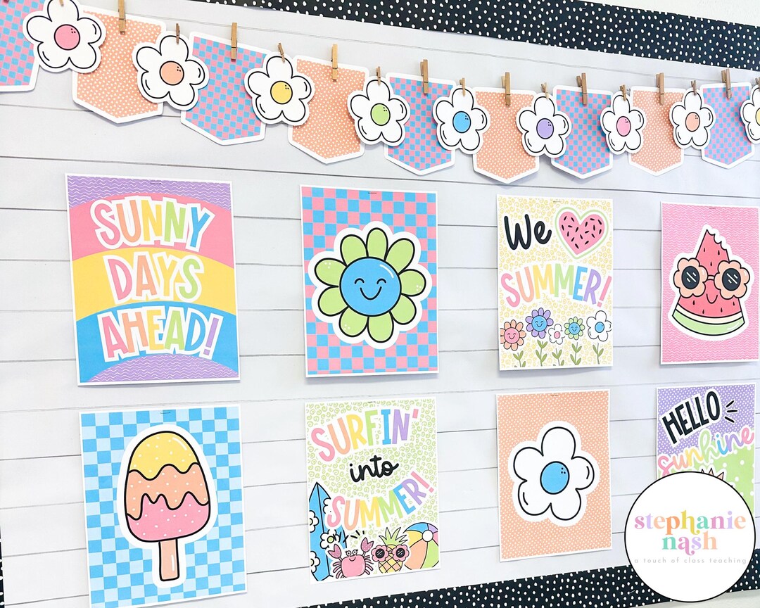 End of the Year Bulletin Board | Summer Classroom Posters | Bulletin ...