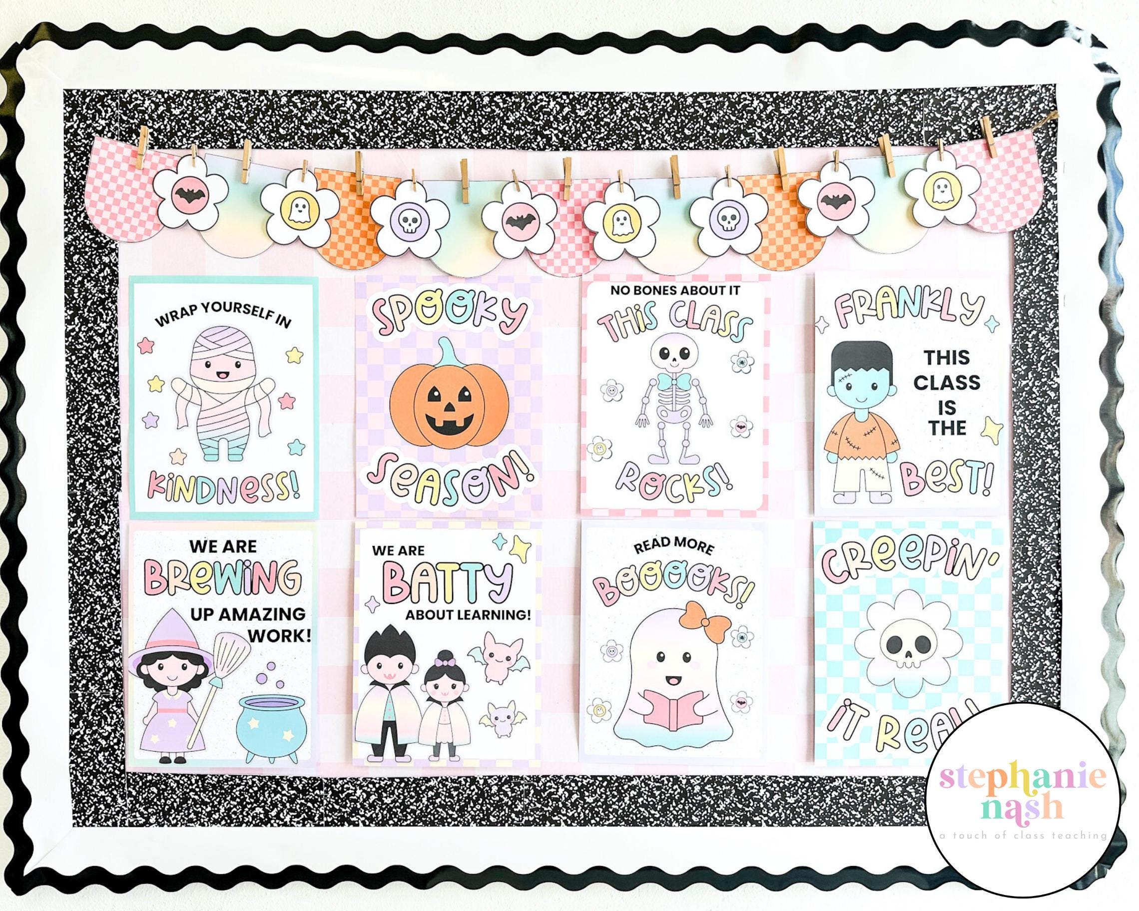 Halloween Bulletin Board Posters | Editable | Halloween Classroom Decor ...