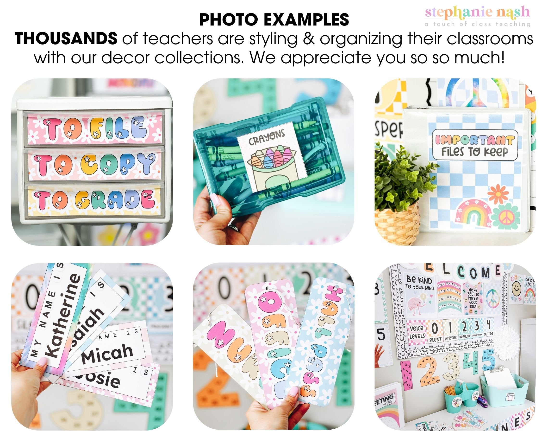 Bright Classroom Decor Bundle | Retro Classroom Decor | Groovy ...
