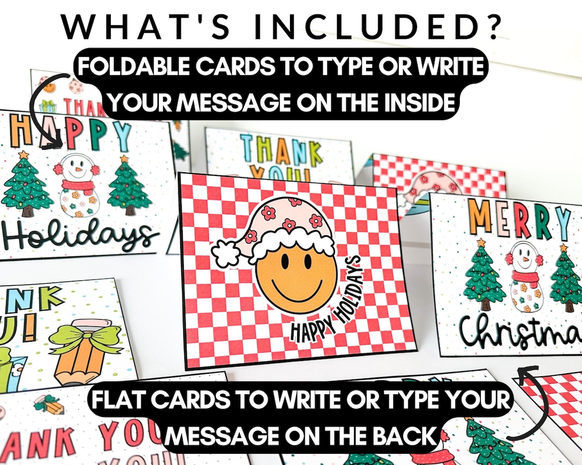 Christmas Thank You Cards | Christmas Gift Tags | Holiday Cards ...