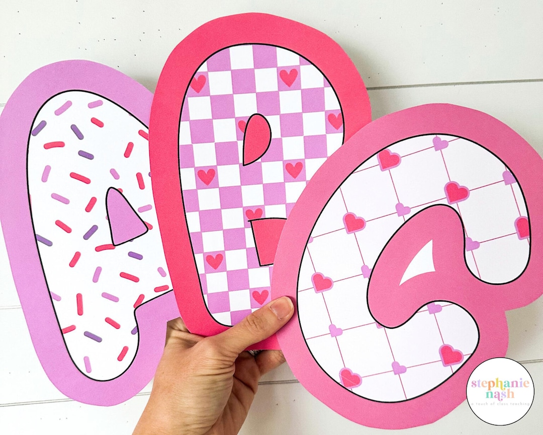 Bulletin Board Letters | Valentine's Day Bulletin Board Letters ...