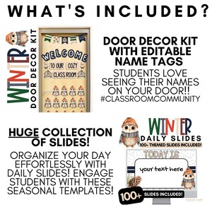 Winter Classroom Decor | Winter Door Decor | Winter Bulletin Board ...