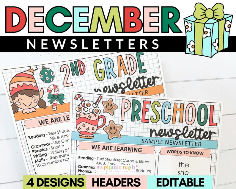 Christmas Newsletters | December Newsletter | Christmas Newsletter ...