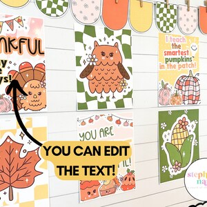 Thanksgiving Bulletin Board Posters | Editable | Classroom Posters ...