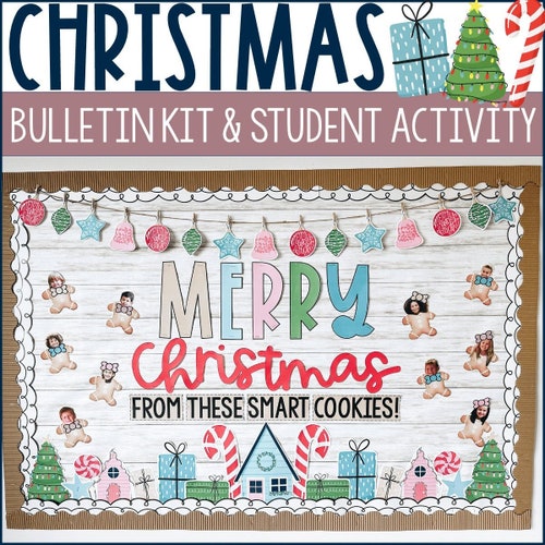 Christmas Tree Bulletin Board Kit December Bulletin Boards - Etsy