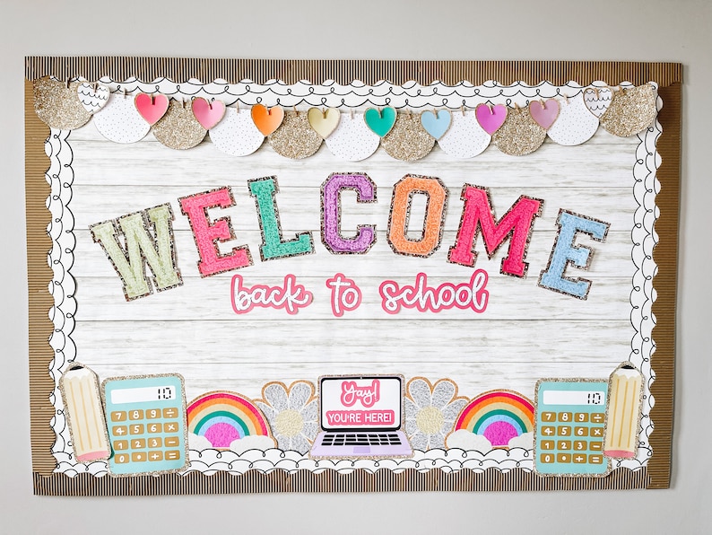 Back to School Bulletin Board With Fun Back to School Activity - Etsy