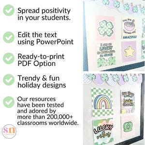 March Bulletin Board | Editable | St. Patrick's Day Bulletin Board ...