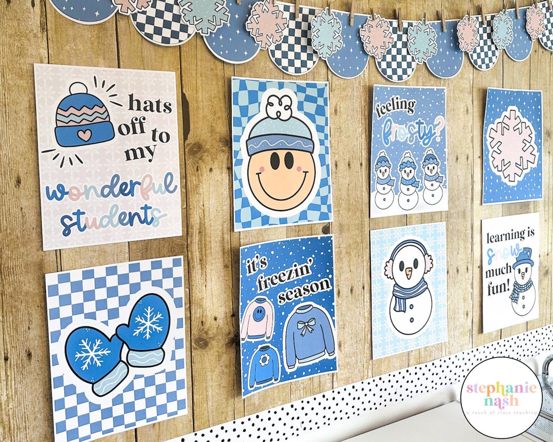 Winter Bulletin Board | Editable | Winter Posters | January Bulletin ...