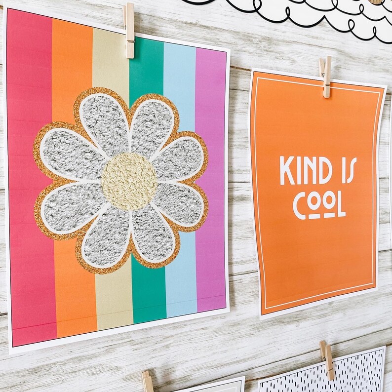 Groovy & Bright Classroom Decor Classroom Posters - Etsy