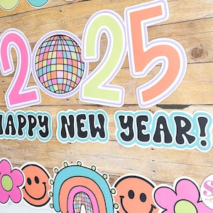 New Years Bulletin Board Kit | January Bulletin Board | New Year ...