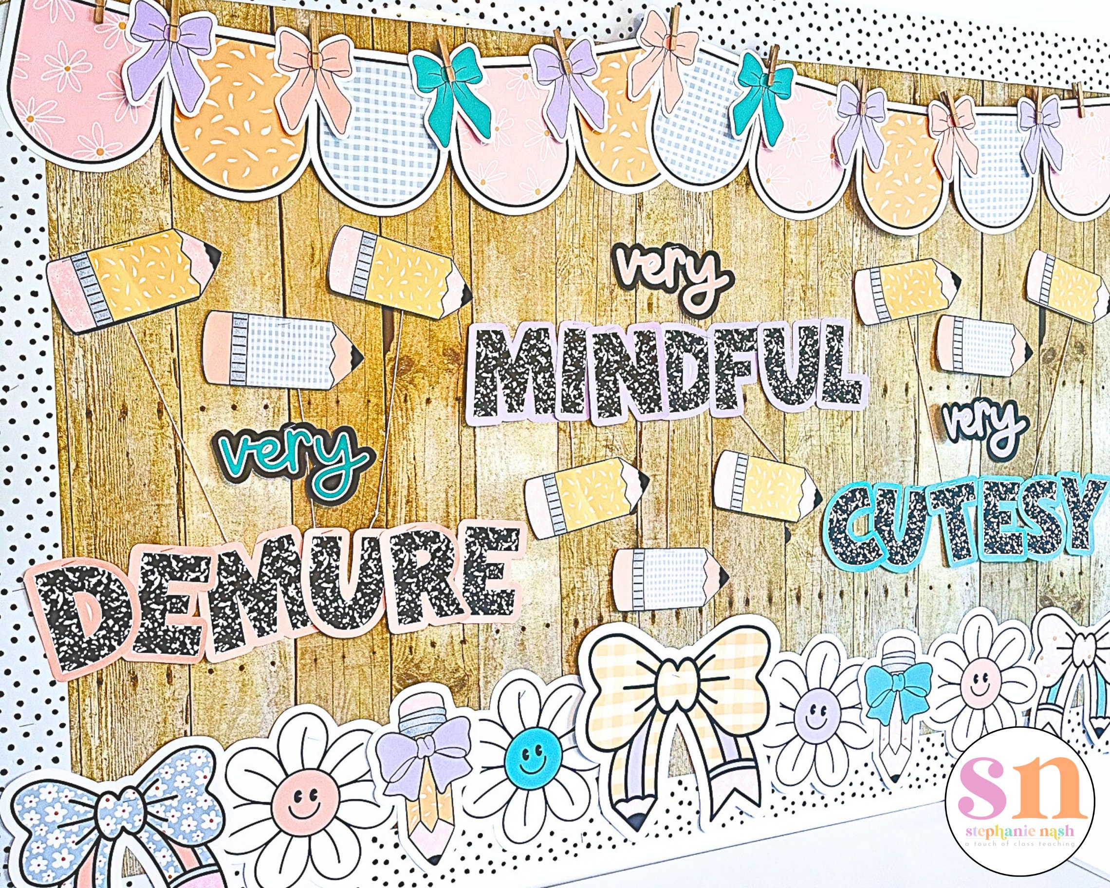 Demure Bulletin Board Kit | Composition Book | Vocabulary Activity ...