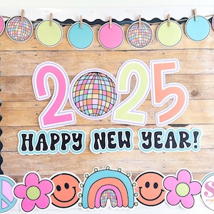 New Years Bulletin Board Kit | January Bulletin Board | New Year ...