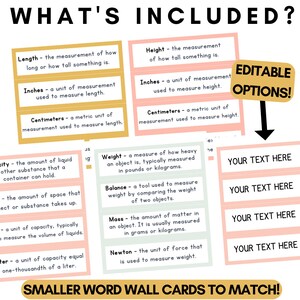 Calm Pastel Classroom Decor | Measurement Posters | Editable | *NEW - Etsy