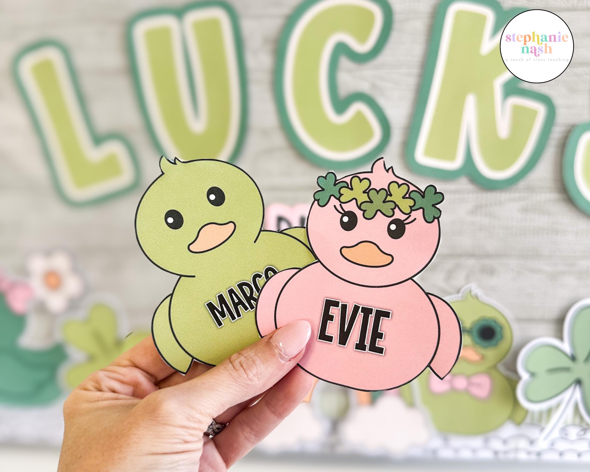St. Patrick's Day Bulletin Board | Lucky Duck Classroom Decor for March ...