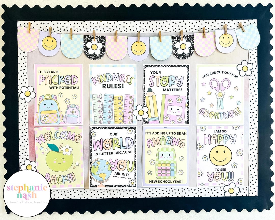 Back to School Growth Mindset Posters | Positive Bulletin Board Ideas ...