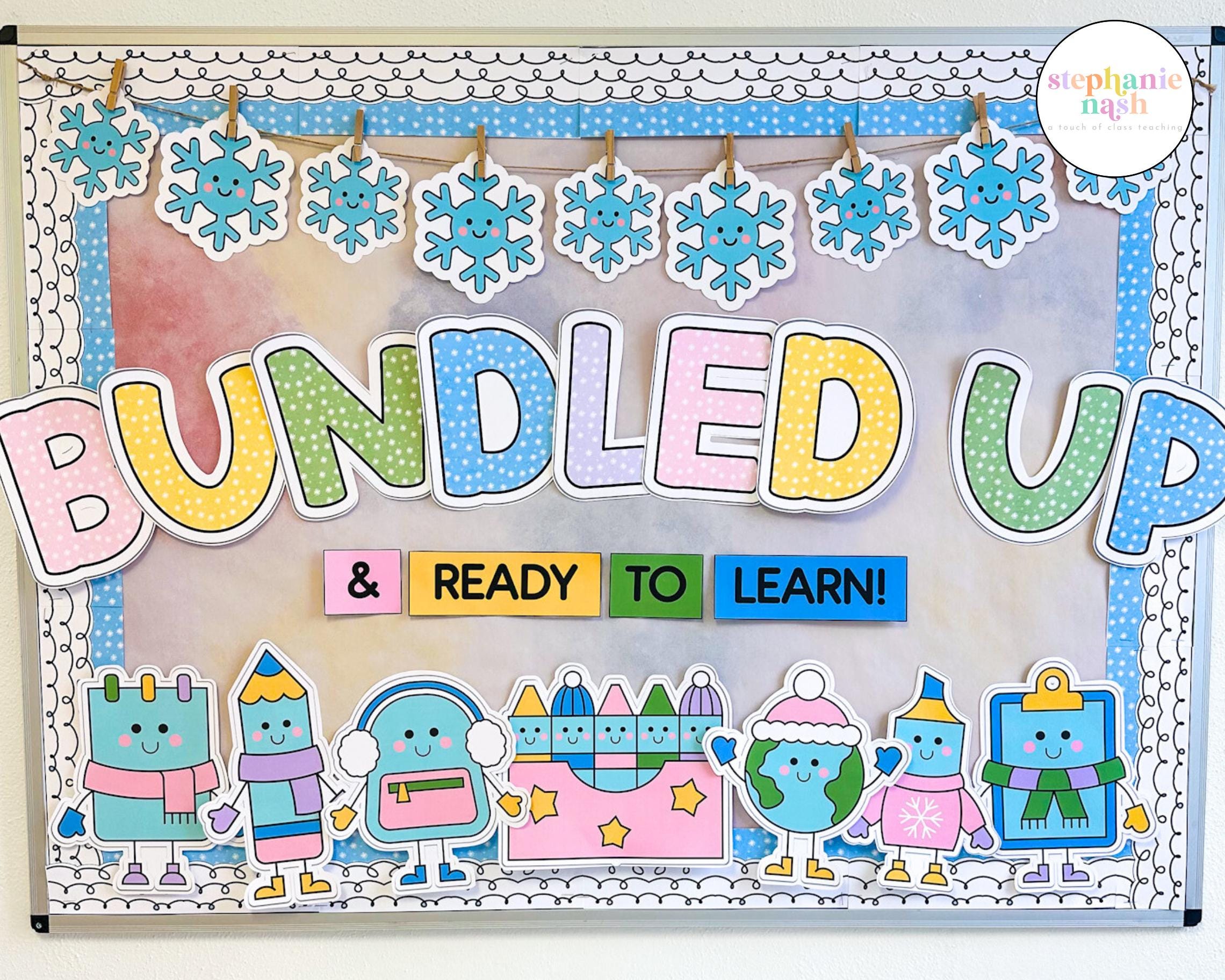 Winter Bulletin Board | January Bulletin Board With Student Photos ...