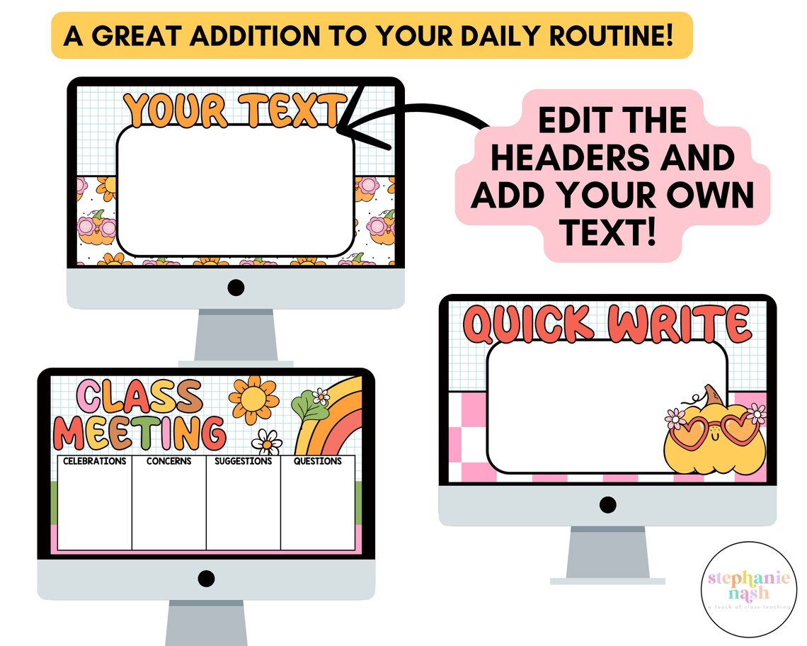Fall Morning Slides Editable | September Morning Slides | Daily Morning ...