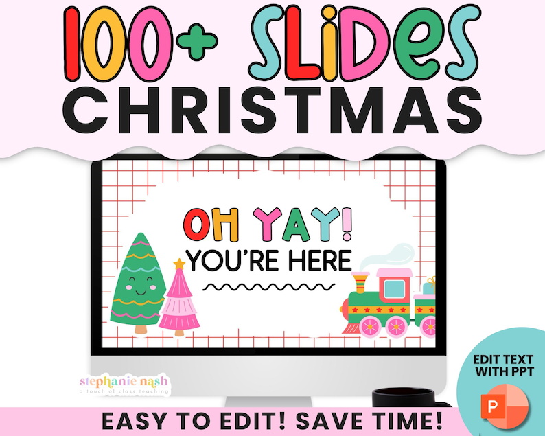 Christmas Morning Slides Editable | December Morning Slides Editable ...