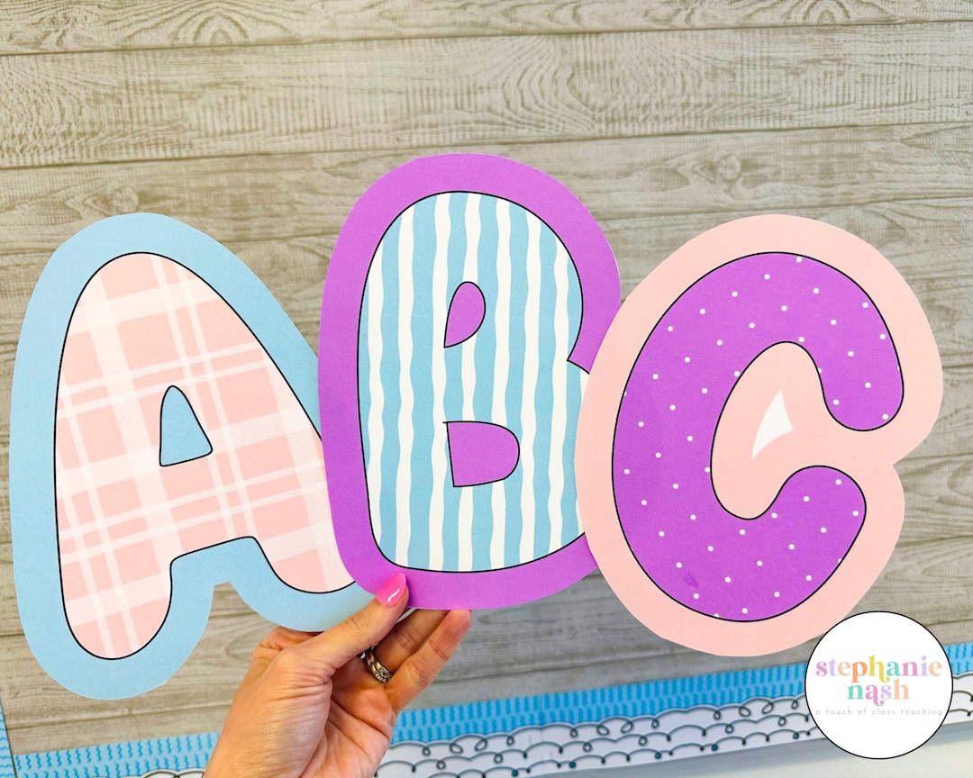 Spring Bulletin Board Letters & Numbers | Printable Classroom Decor ...