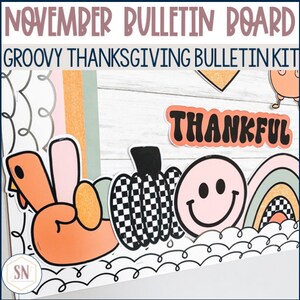 Thanksgiving Bulletin Board Kit | November Bulletin Board - Etsy