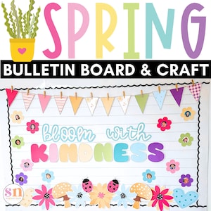 Spring Bulletin Boards | Kindness Bulletin Board | April Bulletin Board ...