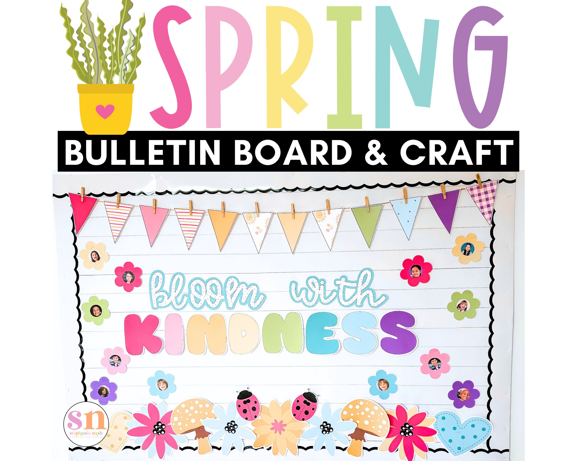 Spring Bulletin Boards | Kindness Bulletin Board | April Bulletin Board ...