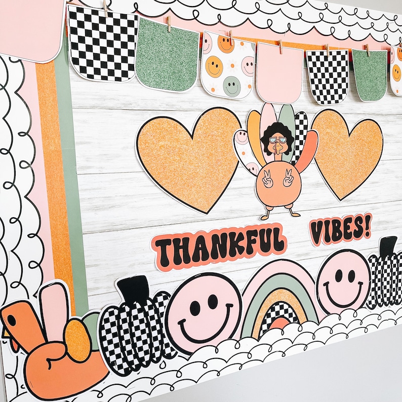 Thanksgiving Bulletin Board Kit November Bulletin Board - Etsy