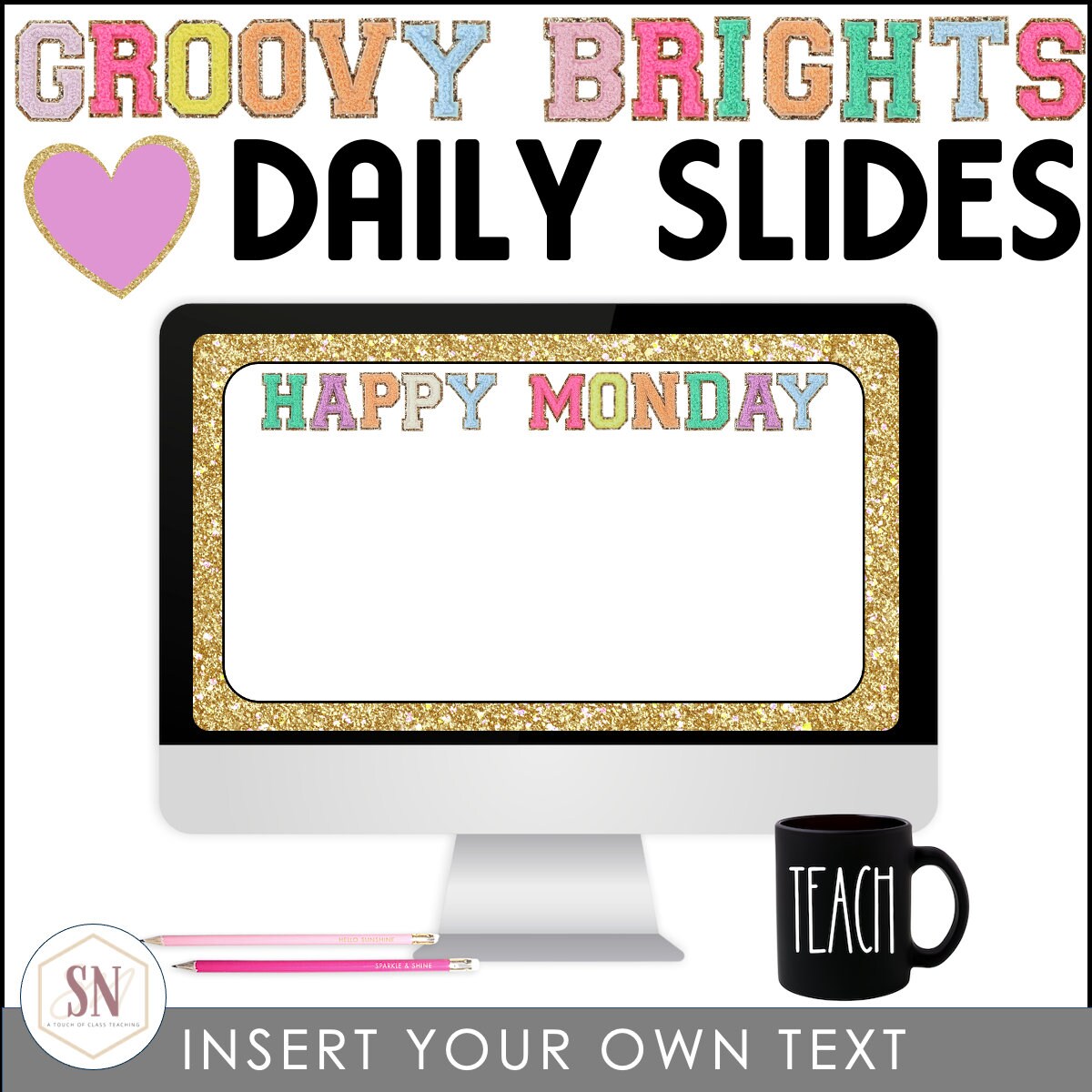 Groovy Classroom Decor Slides Template - Etsy