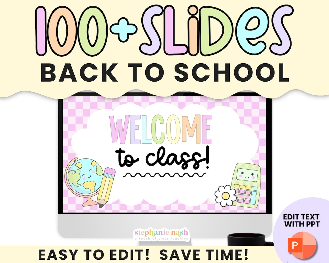 Daily Classroom Slides | First Day of School Slides| Welcome & Good ...