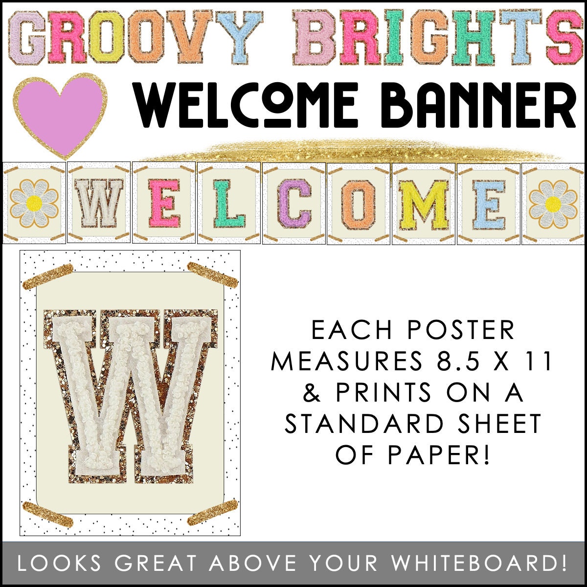 Groovy Classroom Decor | Welcome Banner - Etsy