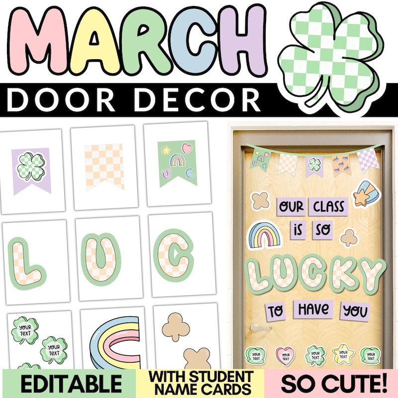St Patrick Day Door Decor - Etsy