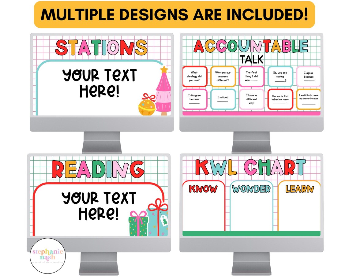 Christmas Morning Slides Editable | December Morning Slides Editable ...