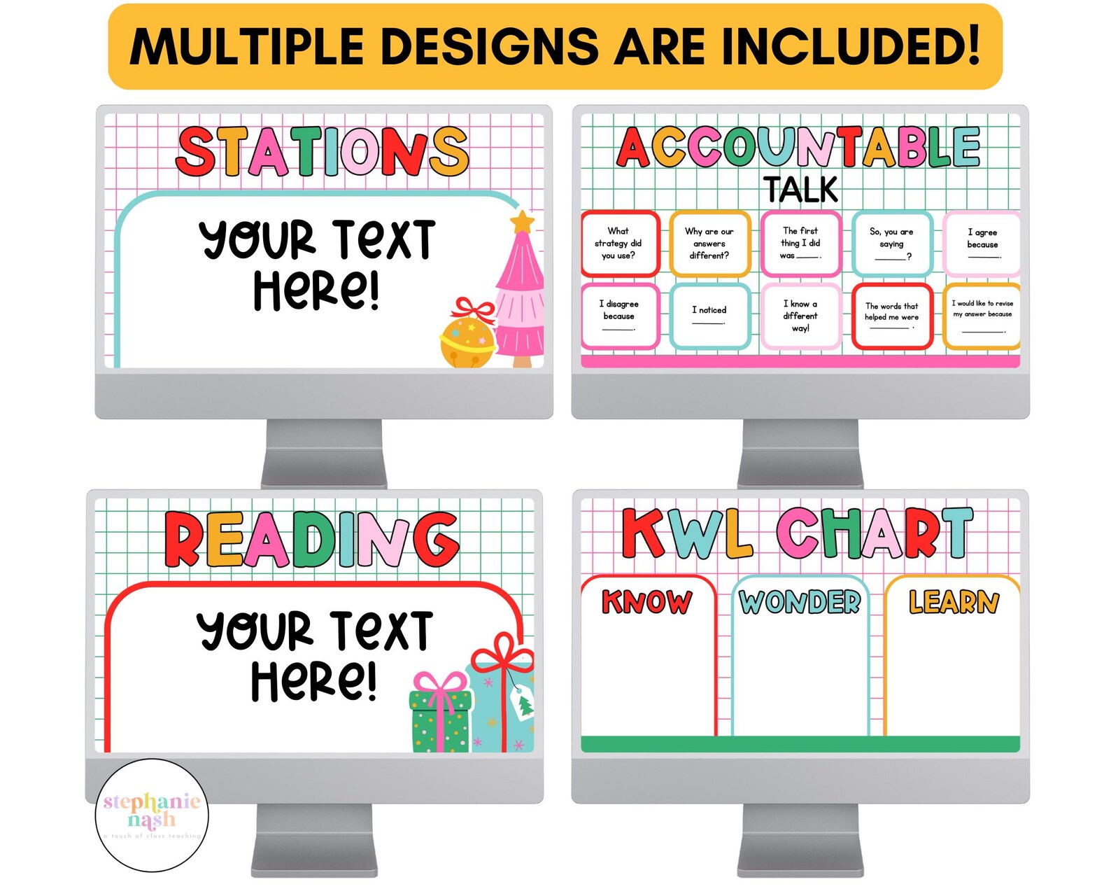Christmas Morning Slides Editable | December Morning Slides Editable ...