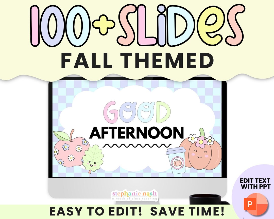 Fall Morning Slides Editable | September Morning Slides | Daily Morning ...